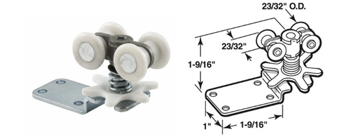 Pocket Door Rollers INCLUDING NATIONAL