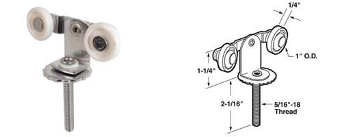Pocket Door Rollers INCLUDING NATIONAL