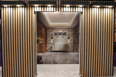 Sugatsune MFU1200 flush sliding system with soft close