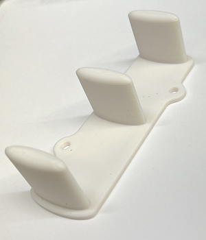 Black and gray door guides for closet doors